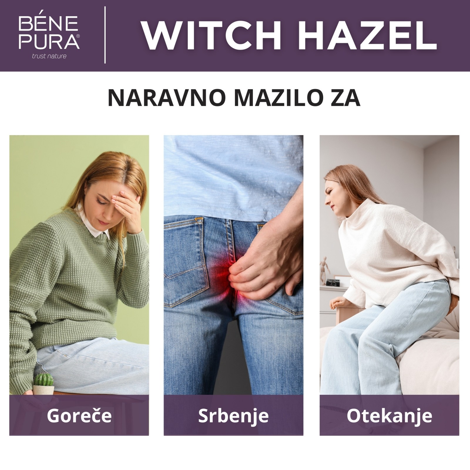 ᐉ Mazilo za Hemoroide z Hamamelisom - 40ml - Benepura.si